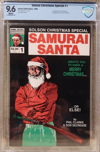 Samurai Santa #1 Solson Christmas Special CBCS 9.6 wp Key 1st Jim Lee ...
