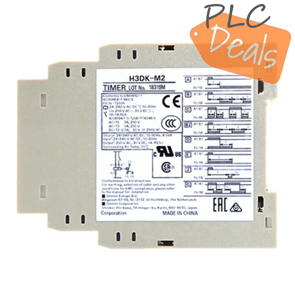 Omron H3dk Series Din Rail Mount Timer Relay 24 → 240v 49 Off