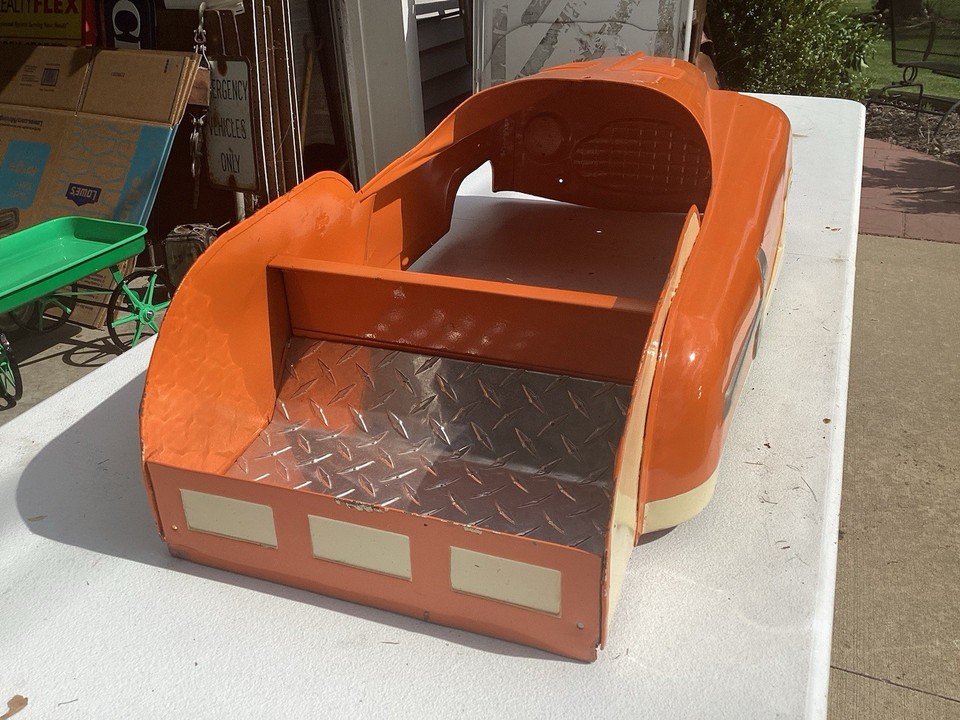 PEDAL CAR BODY REFINISHED. GREAT STRAIGHT BODY. | eBay