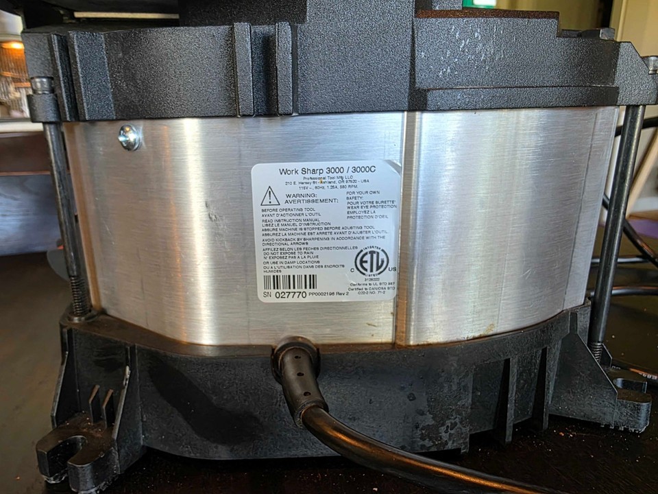 Work Sharp Knife and Tool Sharpener WS3000 with two discs and ...