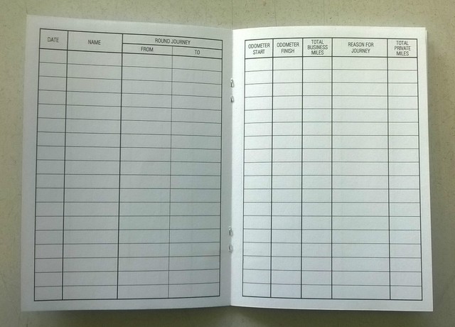 3 X Business MILEAGE Log Book - HMRC Compliant Vehicle Record Car Van ...