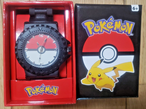 NINTENDO POKEMON POKEBALL PIKACHU LICENSED WATCH WITH CASE BRAND NEW IN ...