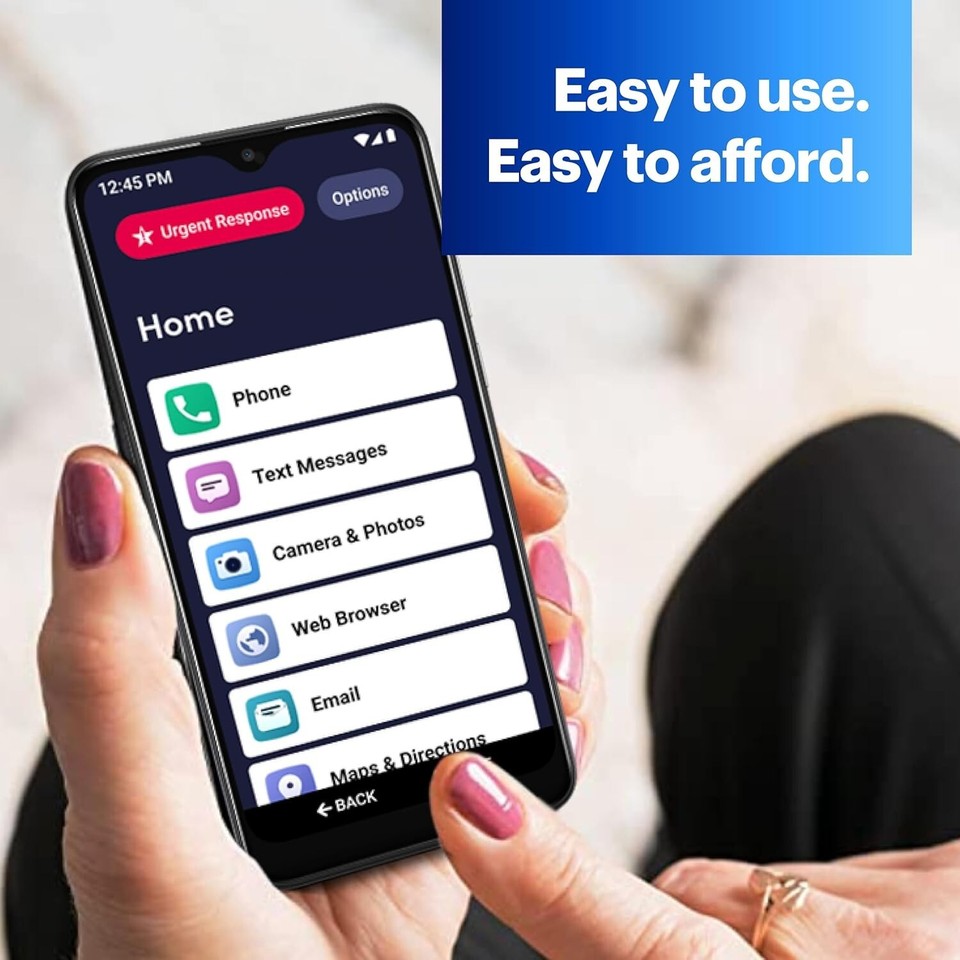 Lively Jitterbug Smart3 Smartphone Cell Phone for Seniors (LOCKED ...