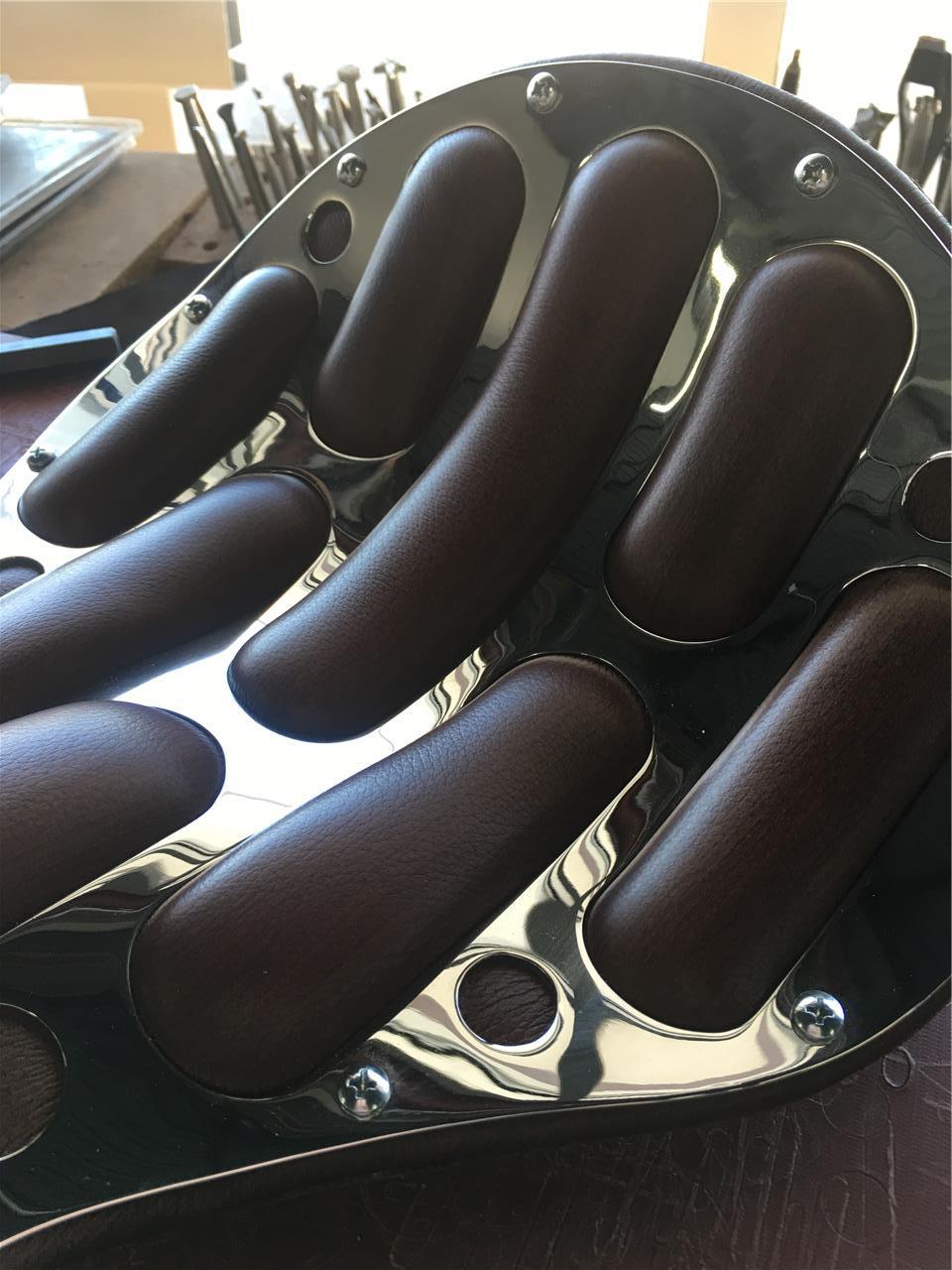 Rich Phillips Leather Custom Chrome Chopper Bobber Custom Motorcycle ...