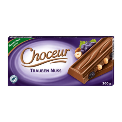2 x 200g german CHOCEUR chocolate with Raisin Nut NEW from Germany | eBay