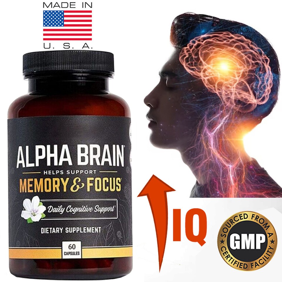 Alpha Brain Memory & Focus 60 Capsules Supplement for Men & Women | eBay