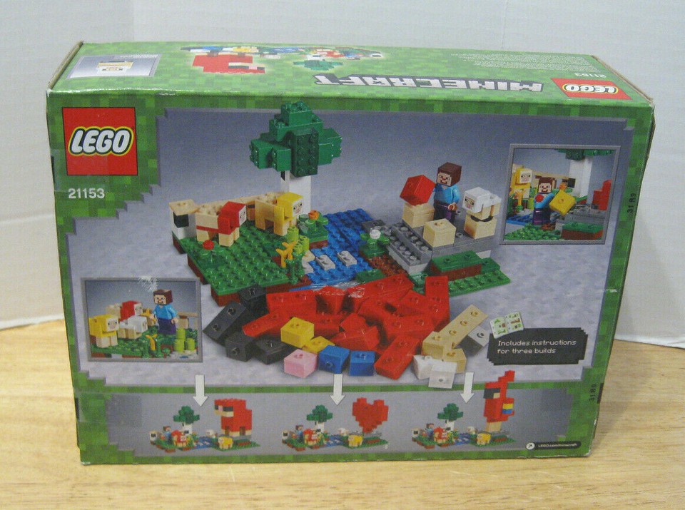 LEGO Minecraft Set #21153 ~ The Wool Farm ~ 260 pcs NIP RETIRED ~ Steve ...