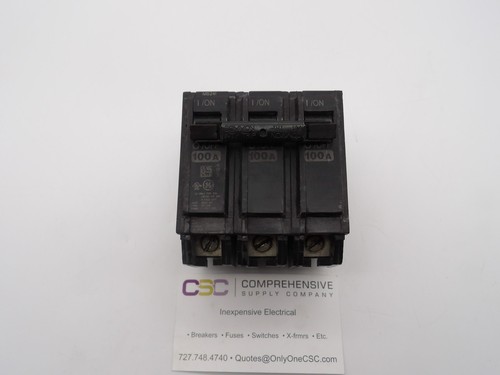 THQB32100 - GE 100A AMP 3P POLE 10kA@240V BOLT ON THQB BREAKER - U | eBay