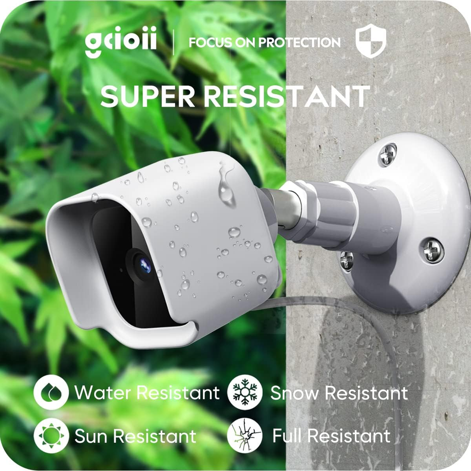 Blink Mini Wall Mount Bracket with Protective Case，Weather Proof 360 ...