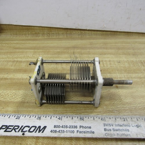 VARIABLE CAPACITOR DUAL 100 pF 14 to 108 pF 1/4 in shaft | eBay