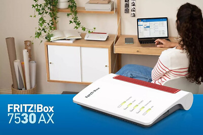 AVM FRITZBox 7530 AX VDSL DSL Modem WLAN MESH Router Wi-Fi 6 Dual Band ...