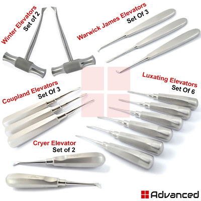 Dental Root Elevators kit Extraction Tooth Loosening Oral Surgery ...