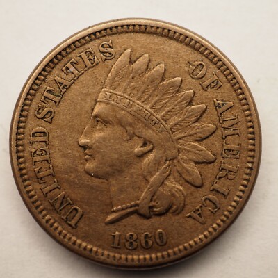 1860 POINTED BUST INDIAN HEAD CENT **NICE ** - FREE SHIPPING! M3202 | eBay