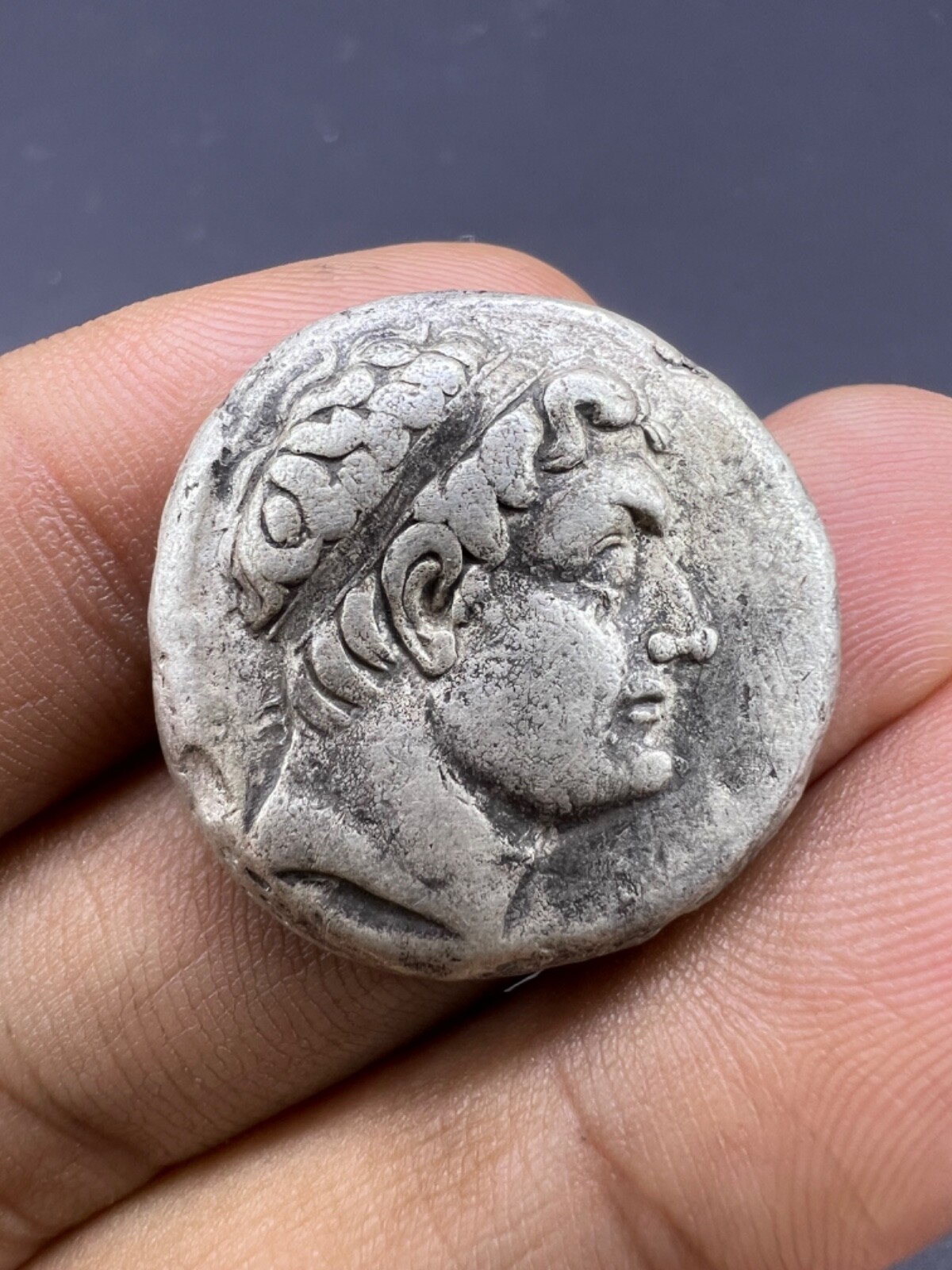 Ancient Bactrian Silver Coin,(200.B,C)16.3 Gram, Central Asia 16 | eBay