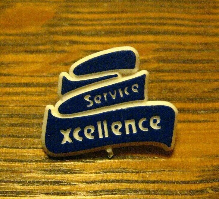 Excellence Service Lapel Pin - Vintage Recognition Standards Award ...