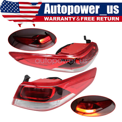 Fits 2016-2020 Kia Optima Rear Outer Tail Lights Left & Right Halogen ...
