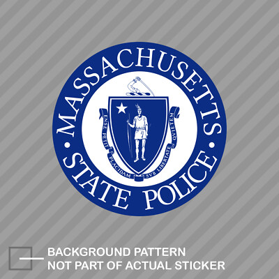 Massachusetts State Police MSP Seal Sticker Decal Vinyl law enforcement ...