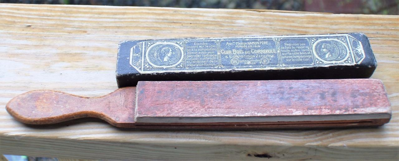 Antique Straight Razor Sharpener by Maison Hamon Pere, Paris France ...