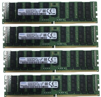 4x 64GB 256GB DDR4 ECC LRDIMM RAM PC4 2666MHz f. Dell Server PowerEdge ...