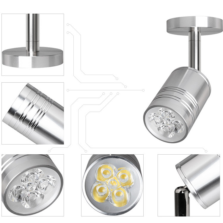 3W/5W LED Ceiling Fixture Light Picture Lamp Angle Rotatable Spotlight ...
