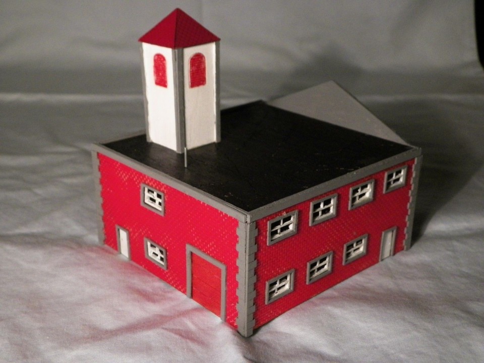 HO Scale Fire House Kit | eBay