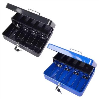 Money Float Tin Keys Lockable Safe Metal Petty Cash Box Coin Tray | eBay UK