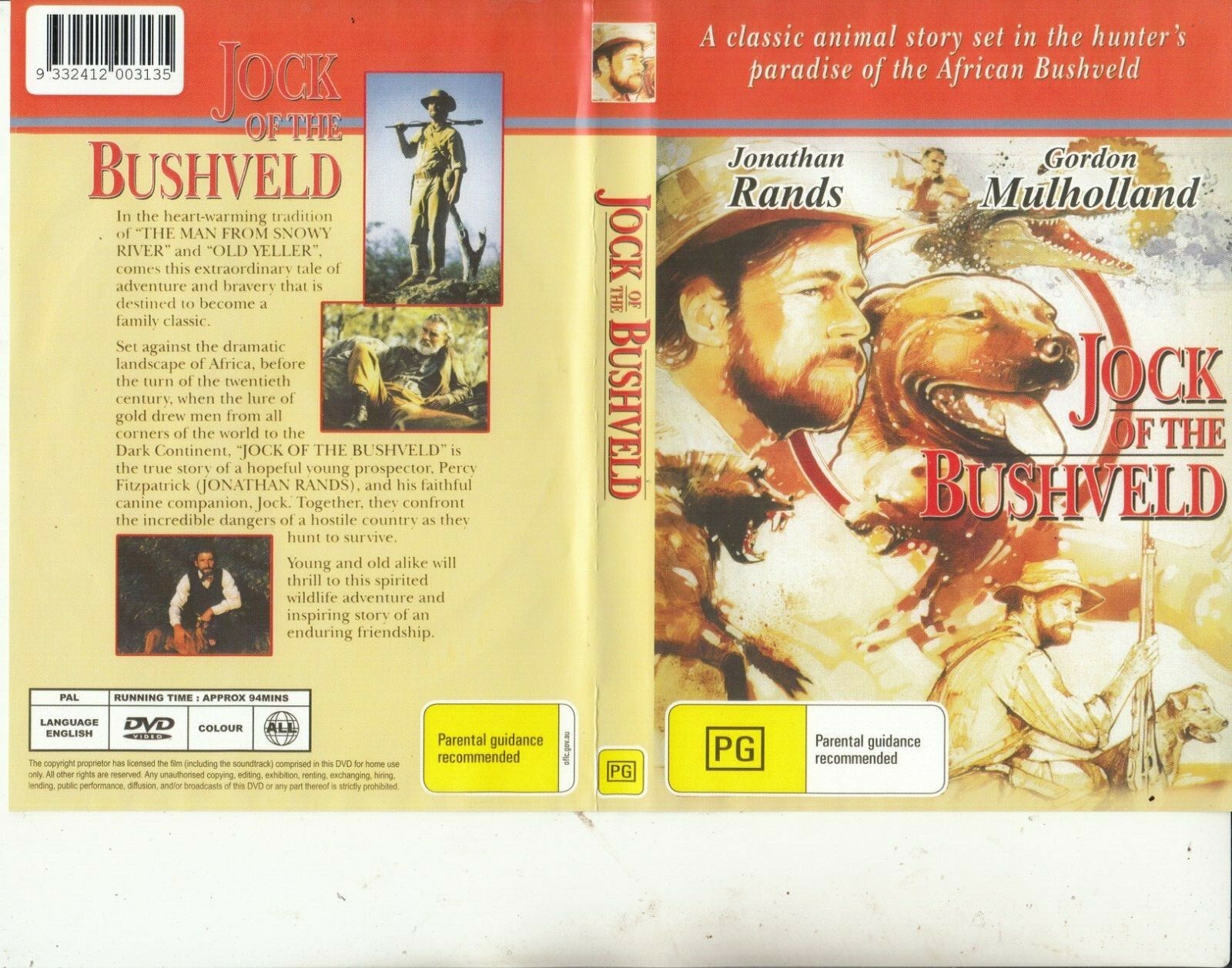 Jock of The Bushveld-1986-Jonathan Rands-South Africa Movie-DVD | eBay