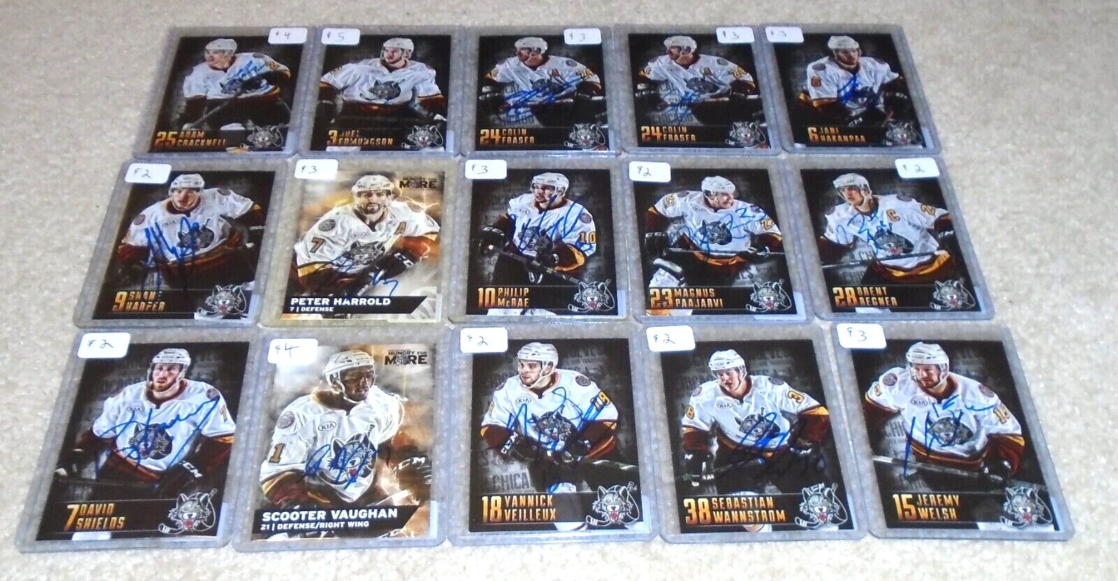 Chicago Wolves: St. Louis Blues AHL: 15 2014-16 In Person Autographs | eBay