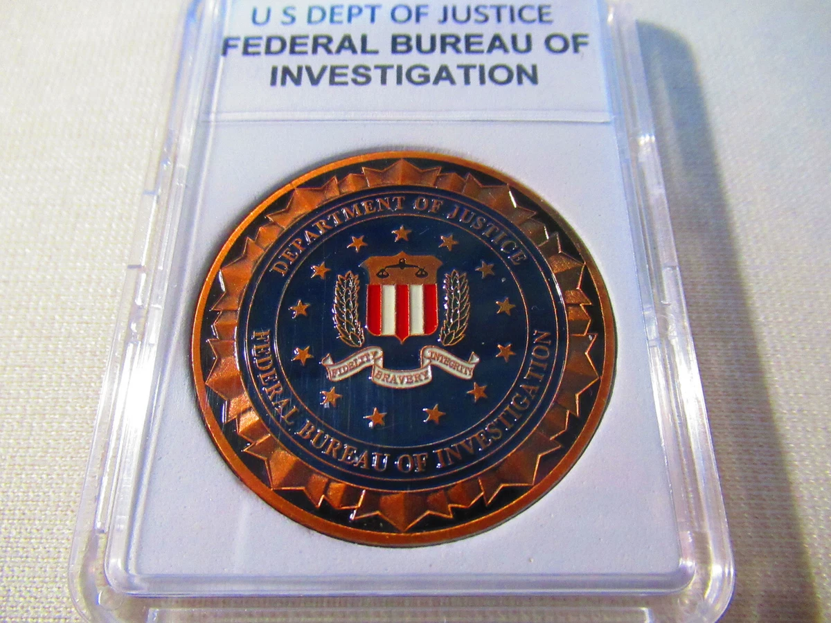 Federal Bureau Of Investigation FBI Challenge Coin (Copper)