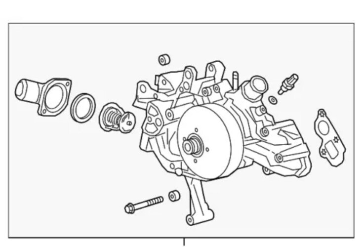 Genuine GM Water Pump Assembly 12708893 Engine Water Pump Assembly ...