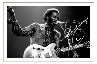 CHUCK BERRY Signed Autograph PHOTO Gift Signature Print Music | eBay UK