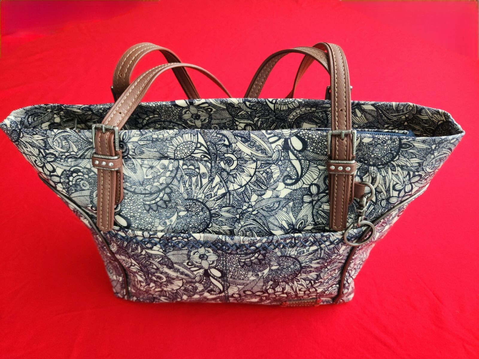 Sakroots Gray Artist Circle "Spirit Desert" Poly Coated Canvas Purse ...