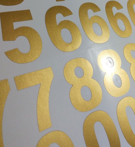 Set Of 4 Vinyl MailBox, toolbox, lockers - 1" Decals Stickers - 40 ...