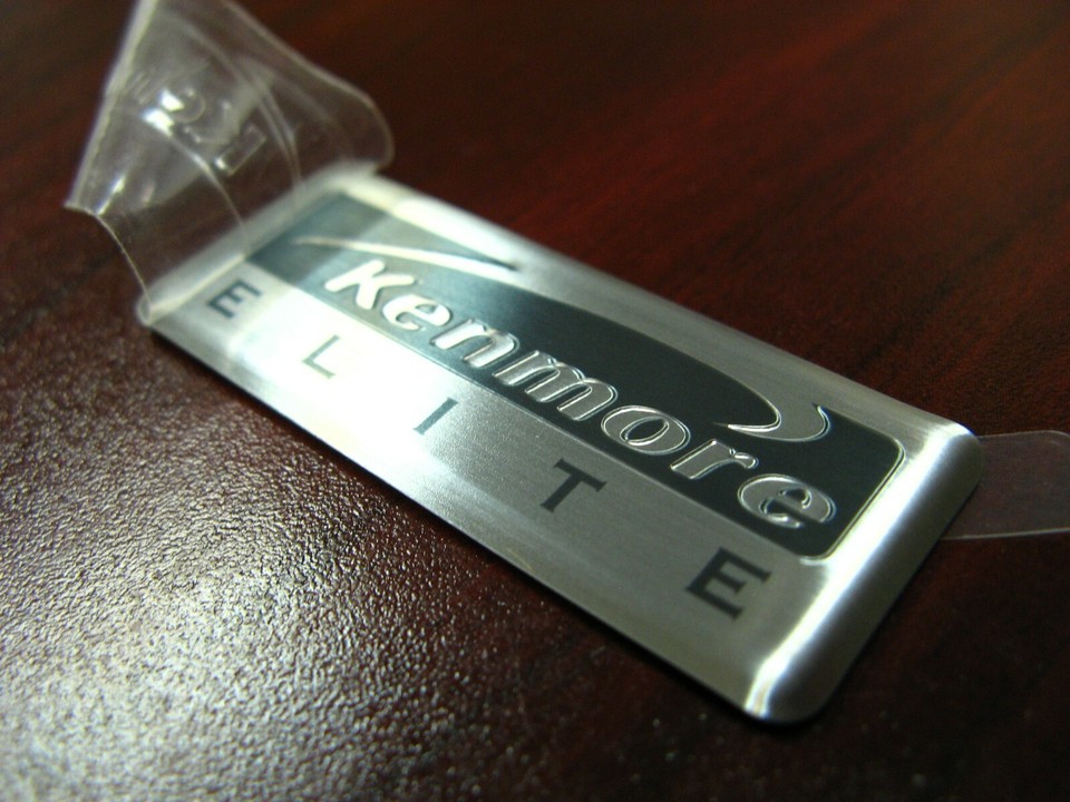 Kenmore Elite Refrigerator Nameplate Badge Decal Sticker, medium, OEM ...