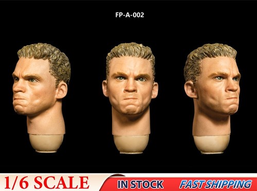 1/6 Angry Soldier Male Man Head Sculpt Fit 12" Hot Toys Worldbox Body ...