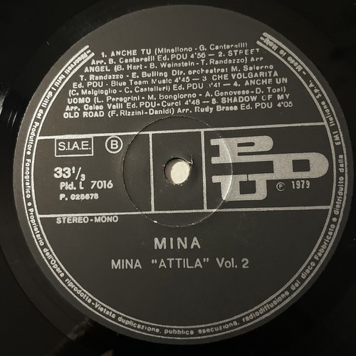 MINA🔹attila🔹 doppio Vinile Lp + POSTER🔹1979 PDU | eBay