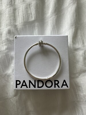 PANDORA Women Silver Charm Bracelet Bangle - Shooting Star Clasp ...