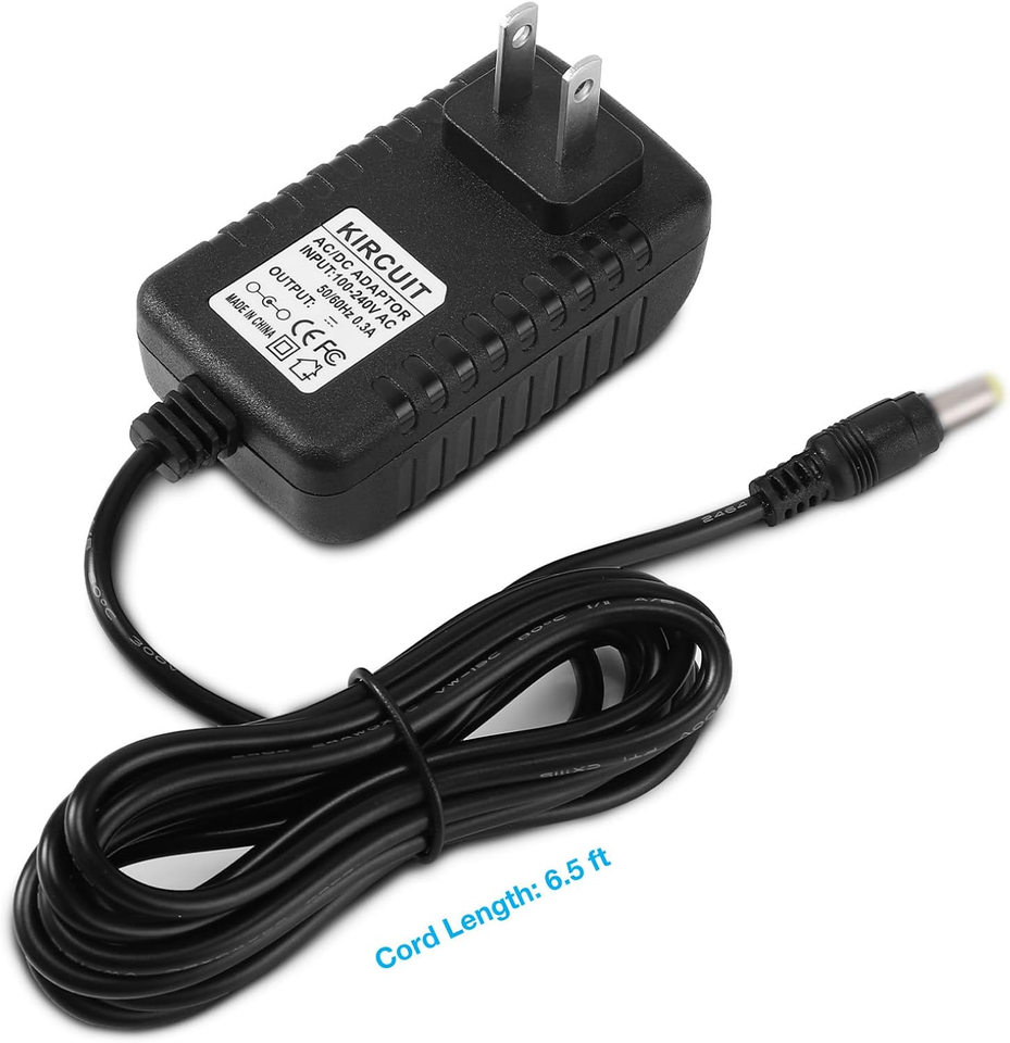 Negative Center PIN 5.5Mm 12V 1A 500Ma 200Ma AC-DC Adapter Power Supply ...