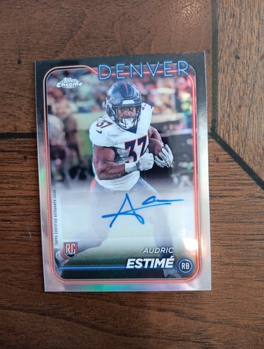 2024 Topps Chrome Silver Variation Audric Estime Auto RA-AES SEE PICS ...
