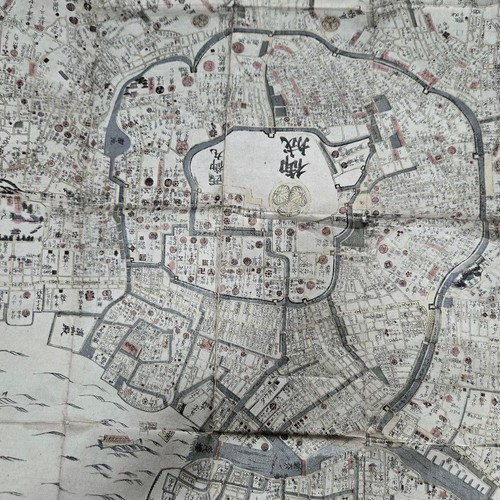 T-2164 Old Map Minute Treasure Edo Illustrated Map 10th Year of Bunka ...