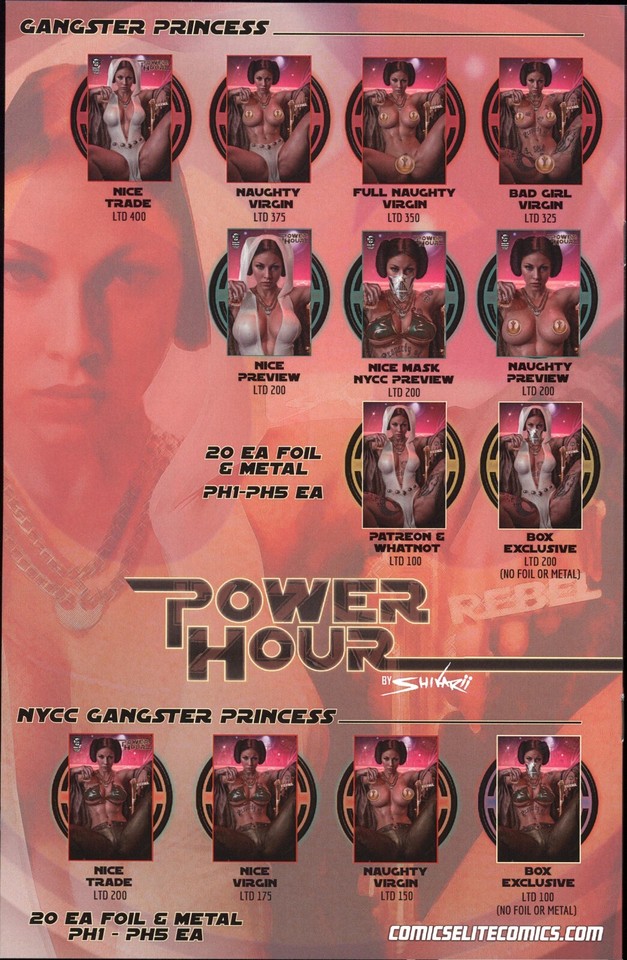 2023 Shikarii | Gangster Leia Cosplay | Trade Variant Cover A | LE 400 ...