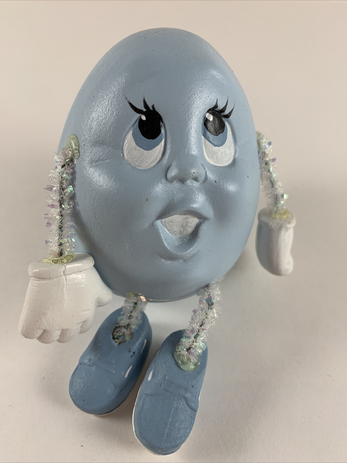 Vintage Ceramic Eggs Pipe Cleaner Arms/Legs Anthropomorphic Easter | eBay