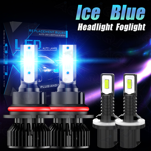 For Ford Mustang Gt Svt Cobra 1999-2003 8000K LED Headlight Hi/Lo+Fog ...