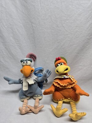 Vintage Dreamworks 2000 Chicken Run Ginger & Fowler Stuffed Beanie ...
