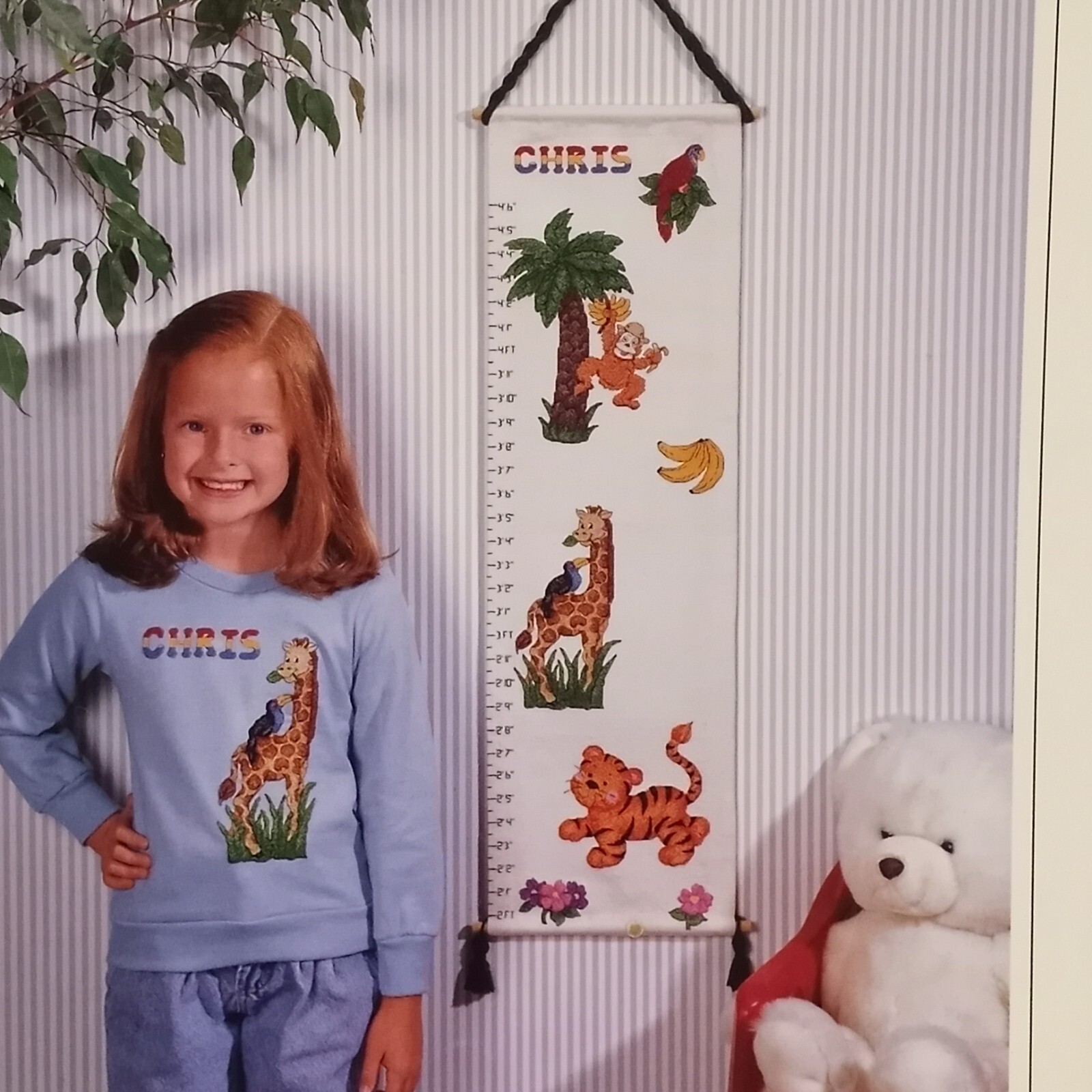 Jungle Pals Grow Chart Cross Stitch Leaflet Book Color Charts 30502 ...
