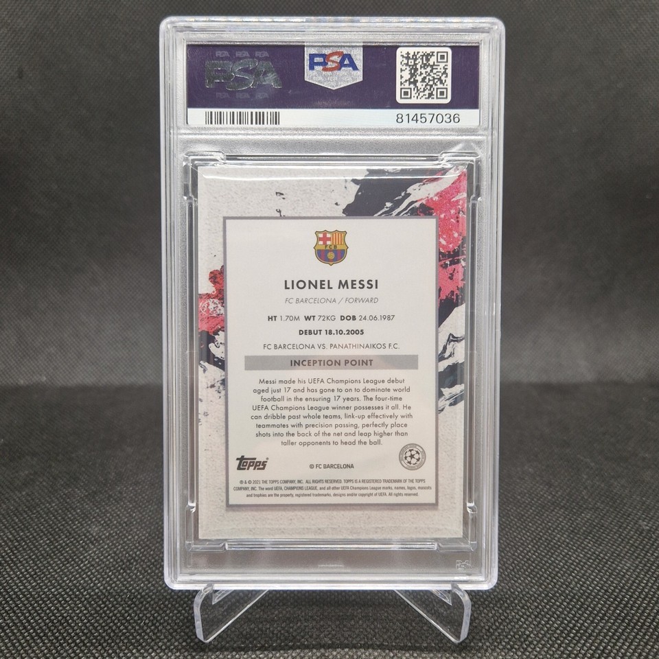 2020-21 Topps Inception UCL - Lionel Messi FC Barcelona /49 PSA 8 | eBay