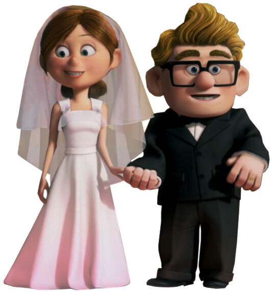 Carl Fredricksen And Ellie Drawing