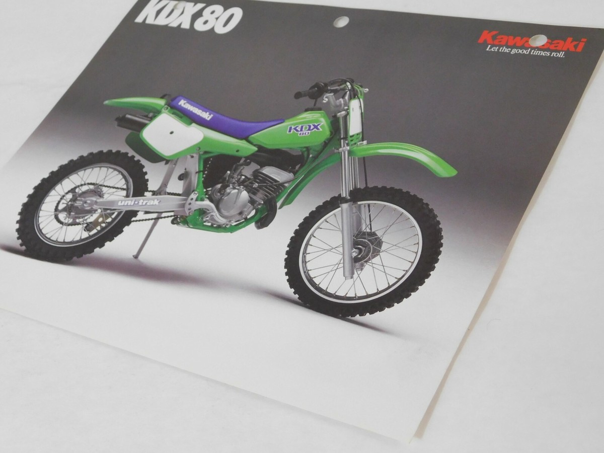 1988 Genuine Kawasaki KDX 80 KDX80 Factory Sales Advertising 1988 Genuine Kawasaki KDX 80 KDX80 Factory Sales Advertising