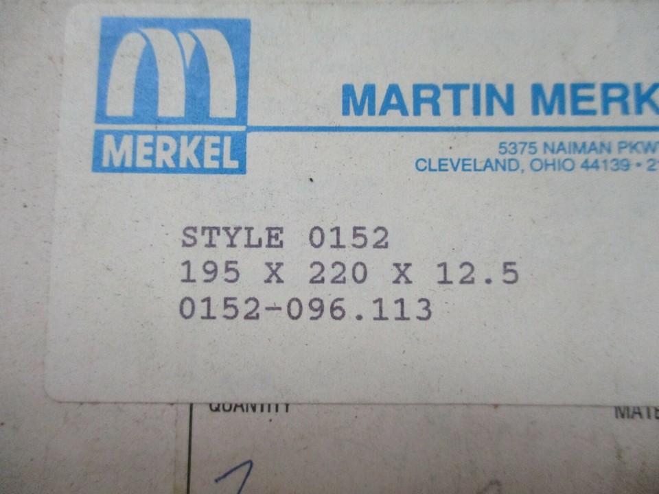 NEW MARTIN MERKEL STYLE 0152 omegat-seals for pistons and rods 195 X ...