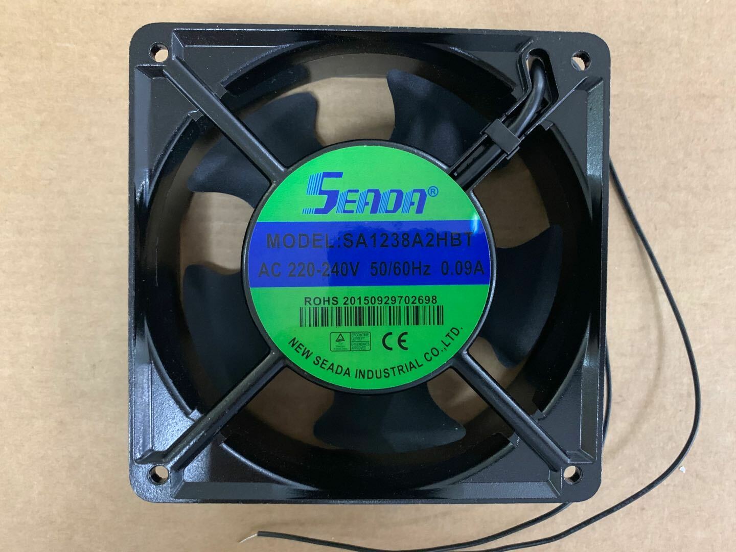 SEADA SA1238A2HBT Aluminum frame cooling fan 220/240V 0.09A 50/60HZ 120 ...